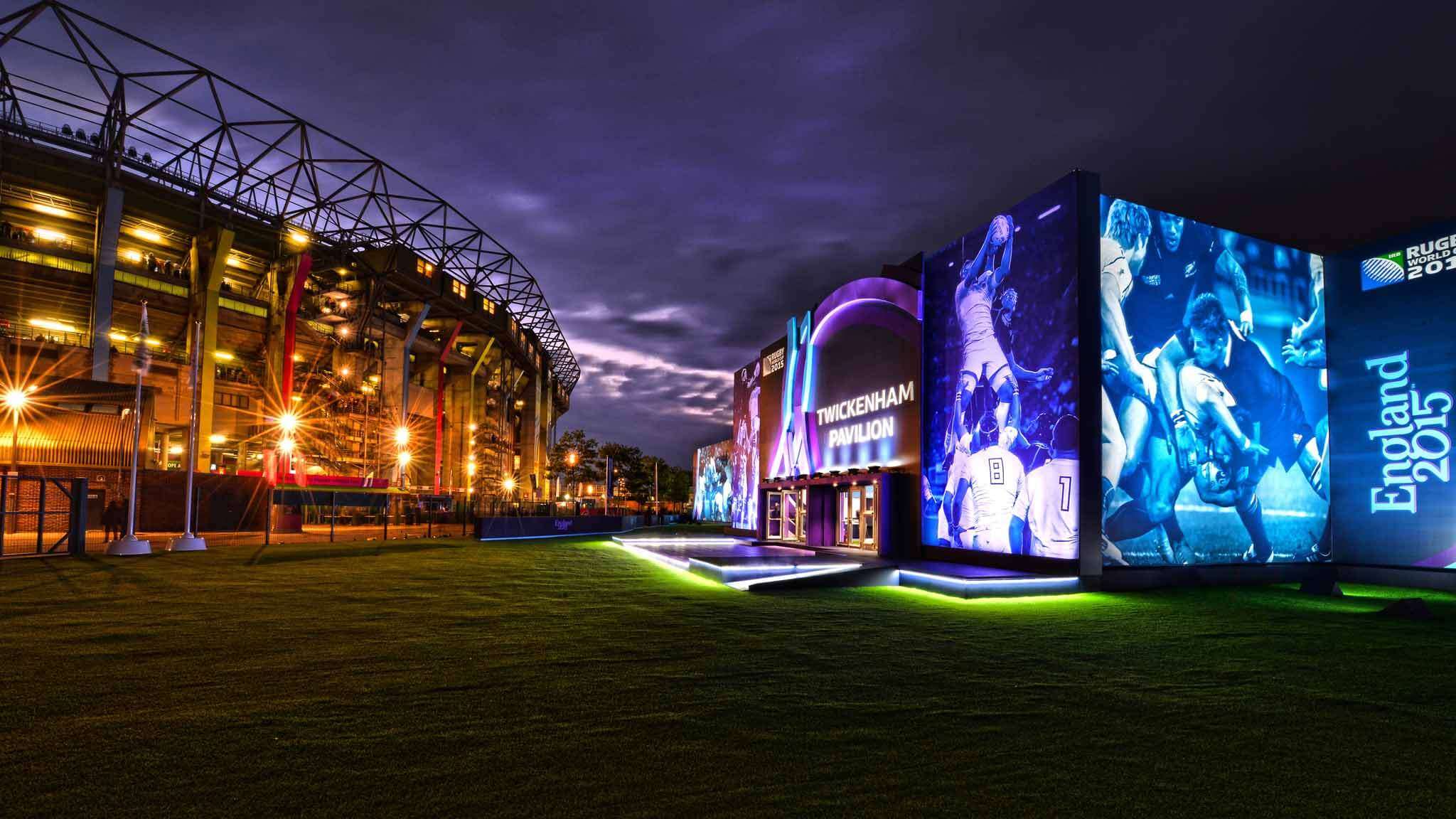 VIP-Hospitality-Strukturen für die Rugby-Weltmeisterschaft